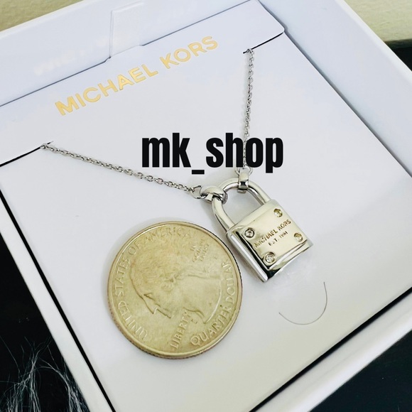 Michael Kors | Jewelry | Michael Kors Lock Pendant Necklace | Poshmark